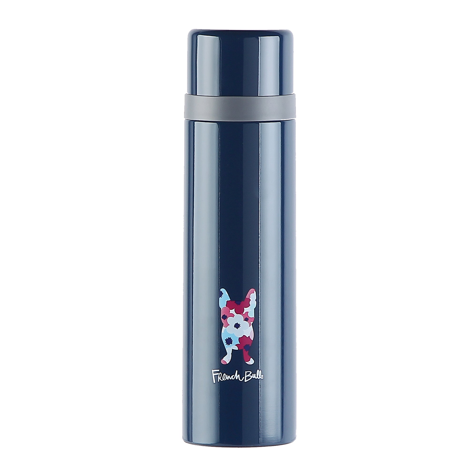 Designed Cylinder Flask - Navy l French Bull Official